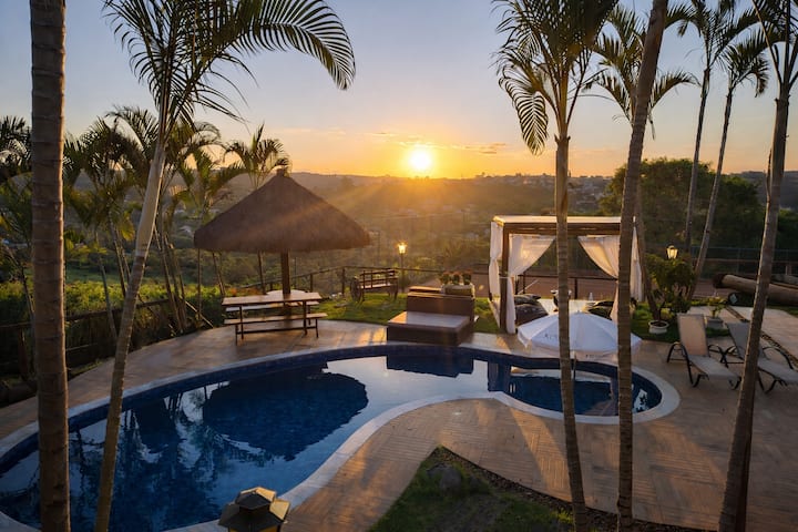 Piscina, Quadra & Vista Incrível | Villa Bianco - Itupeva