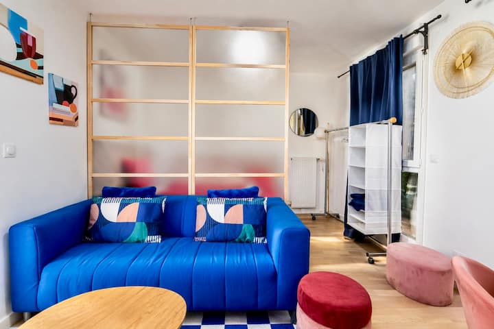 La Maison Colorée Proche De Paris Parking Gratuit - Montreuil