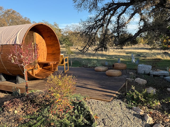 Zen Yurt Walkable To Main St. With Sauna & Ofuro - Murphys, CA