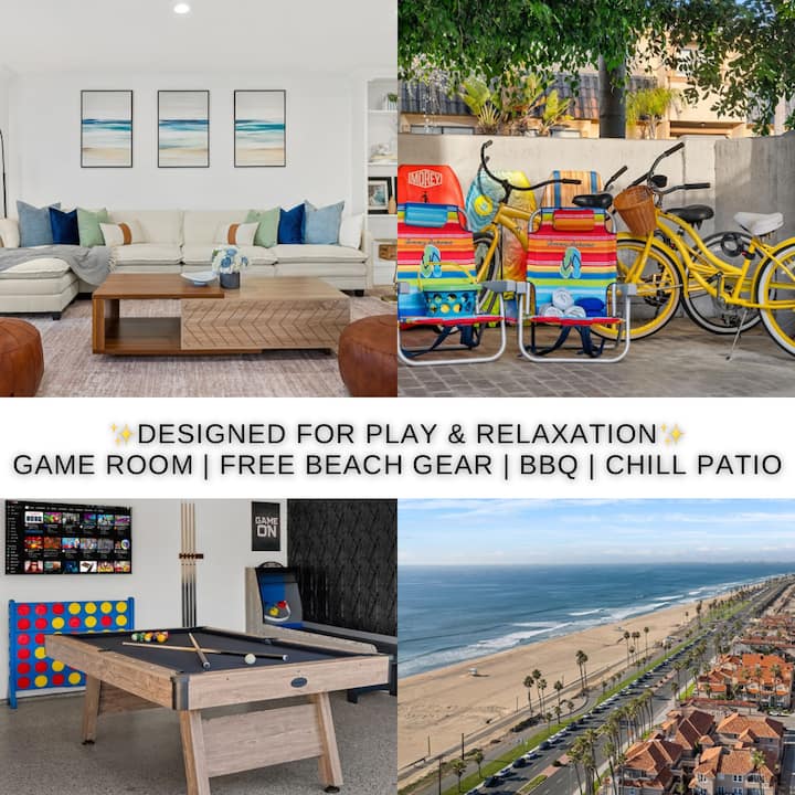 Luxury Surf City Family Home | Walk To Beach - Huntington Beach, CA