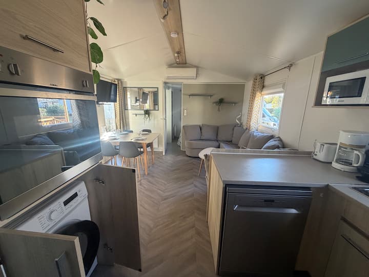 Bungalow 6/8pers Camping Siblu 4* Le Lac Des Rêves - Hérault