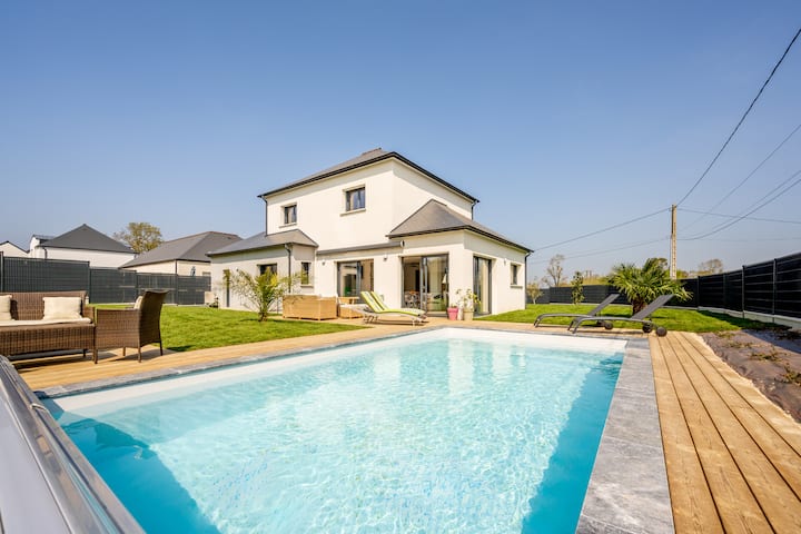 Le Clos Carnonen, Villa Avec Piscine - Lamballe