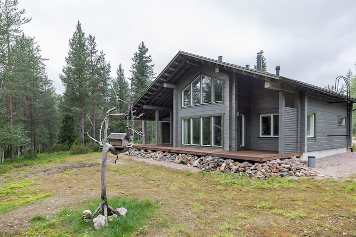 Atmosphärische Blockhausvilla In Luosto - Rovaniemi