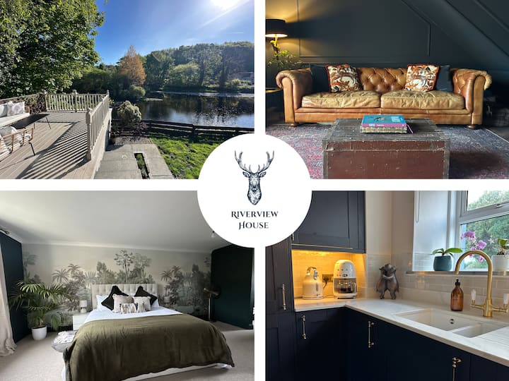 Stylish Riverside Retreat With Deck - Newton Stewart