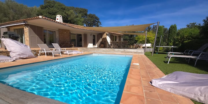Villa Piscine Chauffée Privée, Terrain Pétanque. - Plage de Palombaggia