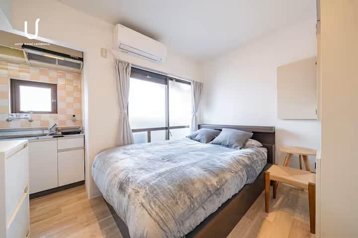 #507【30日以上滞在プラン】都心直結のキッチン付ミニマムステイ・unito（ユニット） - Tokyo