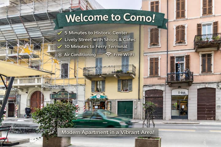 Bilocale A 5 Min A Piedi Dal Centro Storico - Como