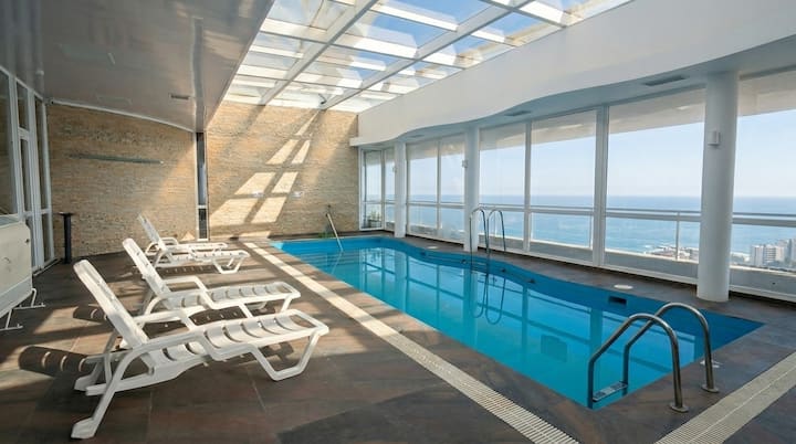 Estudio En Reñaca Con Piscina Temperada Y Parking - Viña del Mar