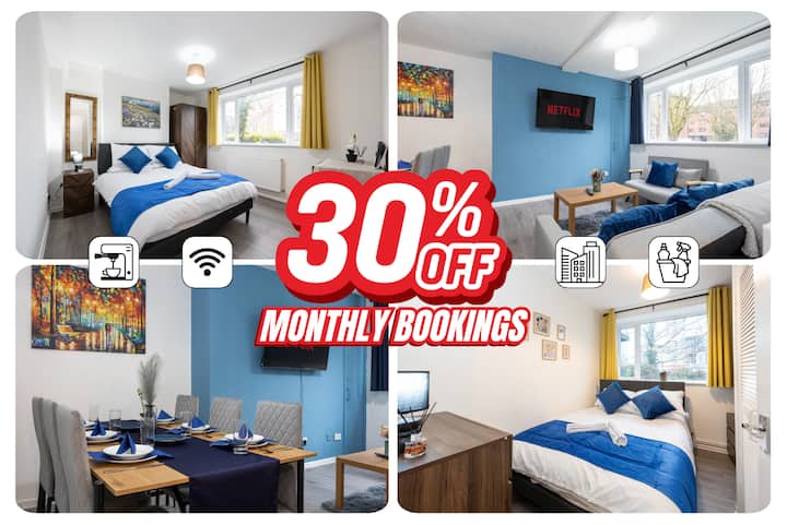 30%off|30daysoffer|family|leisure|business|sleeps8 - Salford