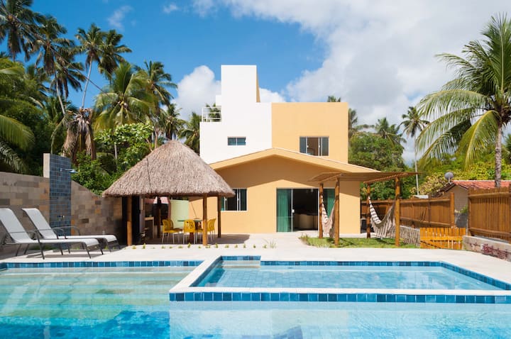 Em Condomínio Beira-mar. Piscina Privativa-casa 02 - Maragogi