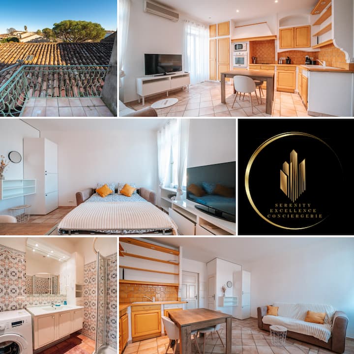 Le Nid Des Toits - Studio Au Coeur De Cogolin - Cogolin