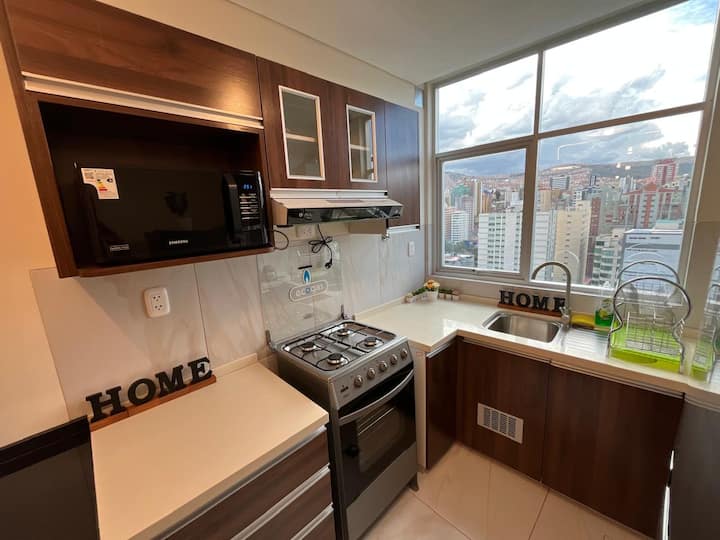 Hermoso+nuevo+vistas+ Moderno+central+calefaccion - La Paz, Bolivie