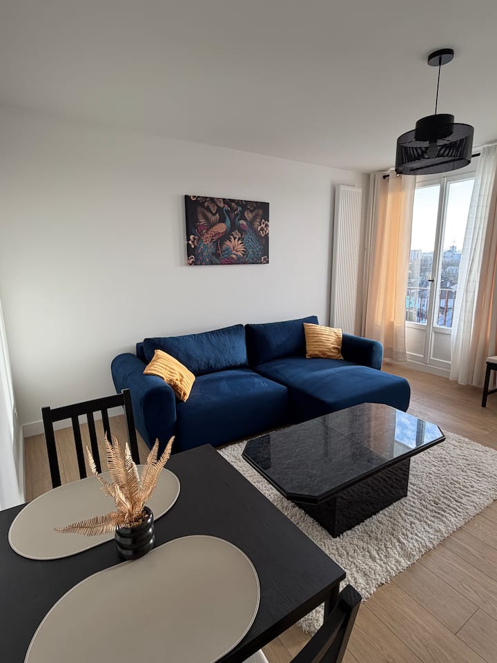 Studio Composé Salon Salle De Bain Balcon Cuisine - Épinay-sur-Seine