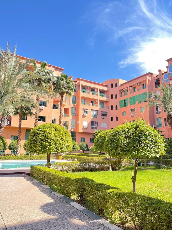 Résidence Avec Piscine • 3 Balcons • 2ch • Garage - Marrakech