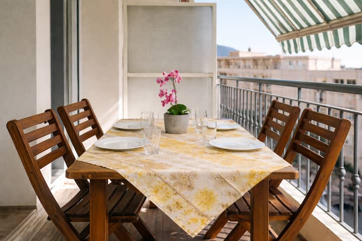 Terrazza • Free Parking • A/c | Mentone & Monaco - Roquebrune-Cap-Martin