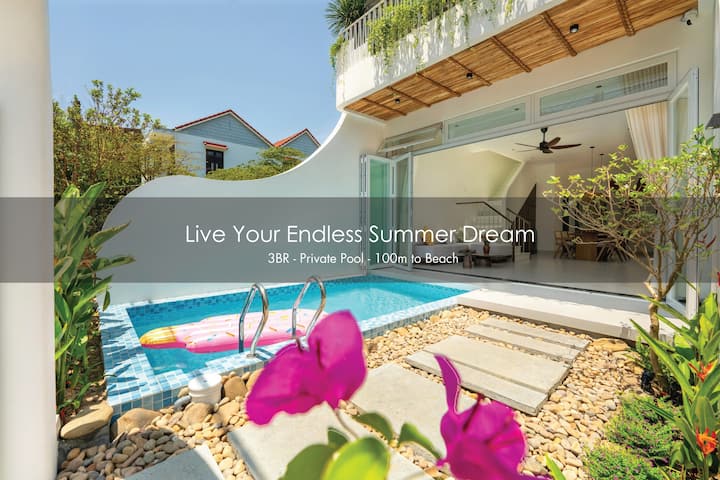 3brs Hoian Town/ Cuadai Beach Villa / Private Pool - Vietnam