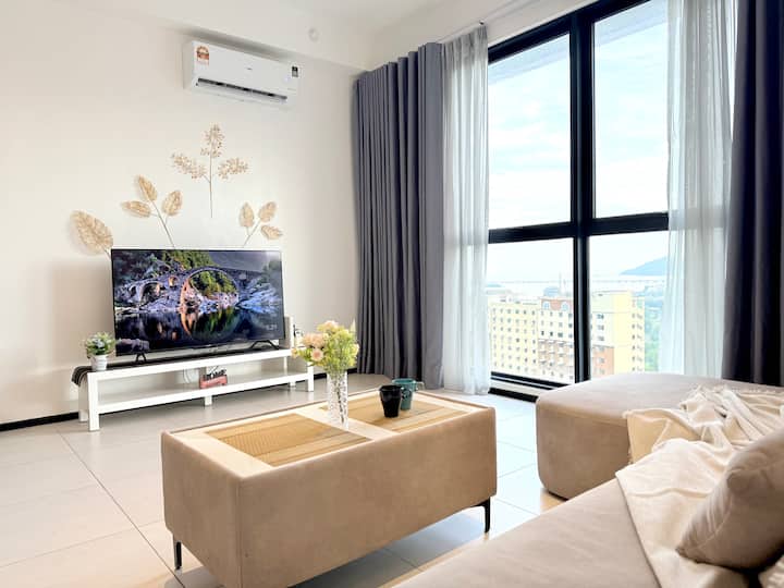 Urban Suites Cozy Home 5~6 Pax Comfy Sofa Netflix - Penang Island