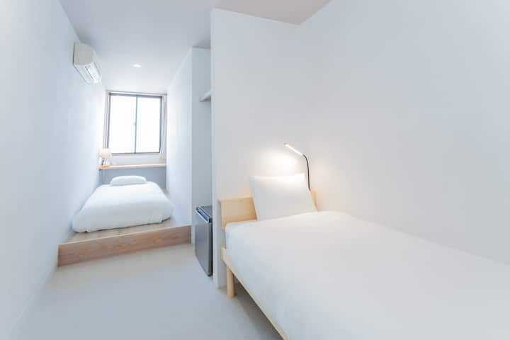 【New!】商店街1分/個室ツイン2名/無料お菓子＆ドリンク/出張・友人旅行 <Atic> - Takamatsu