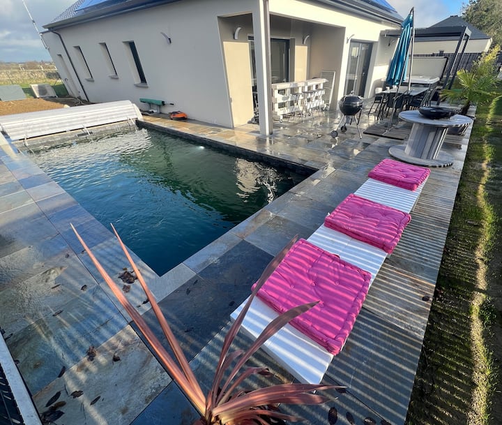 Villa 4 Ch Piscine, Jacuzzi, Chargeur Ve - Fréhel