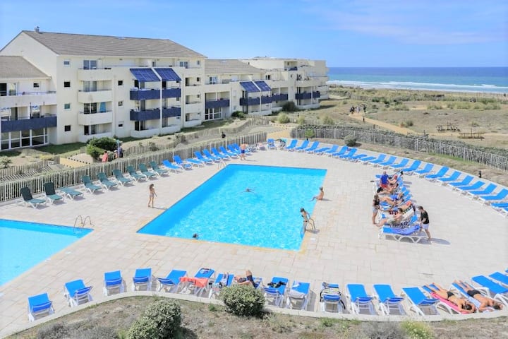 Charmant Appartement De Type 2 Vue Océan 20aub - 拉卡諾