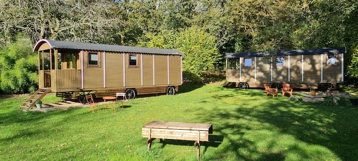 Roulottes Bien-être : Sauna, Bain Froid & Calme - Arzano