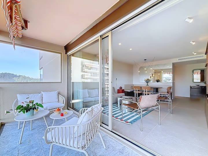 Seahorse Juan - Magnifique 4p Piscine & Tennis - Antibes