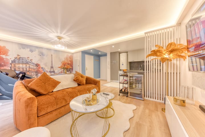 Suite Spa Romantique Proche Paris•jacuzzi &Massage - Paris 19e Arrondissement