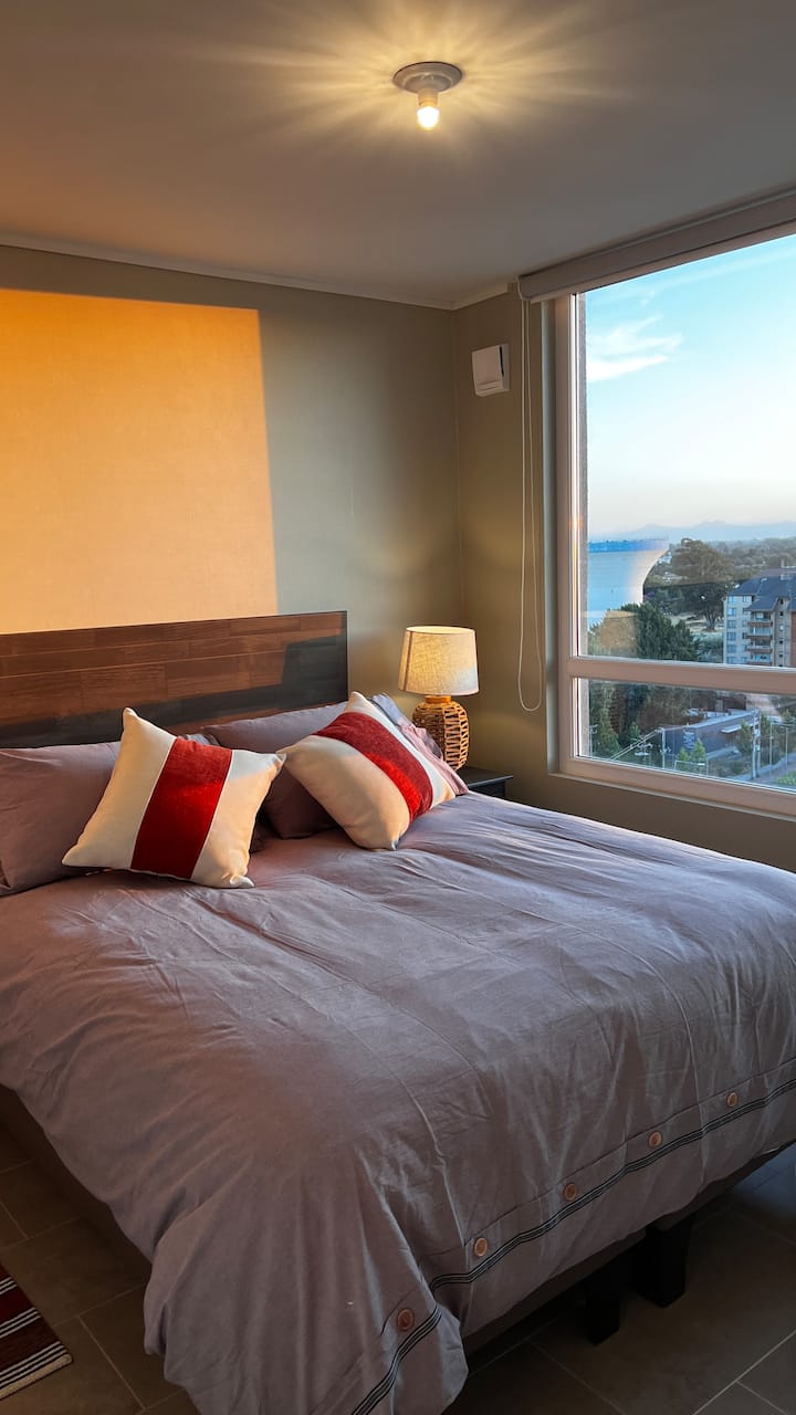 Luminoso Dpto. Full Equipado - Distrito Icono - Los Angeles, Chile