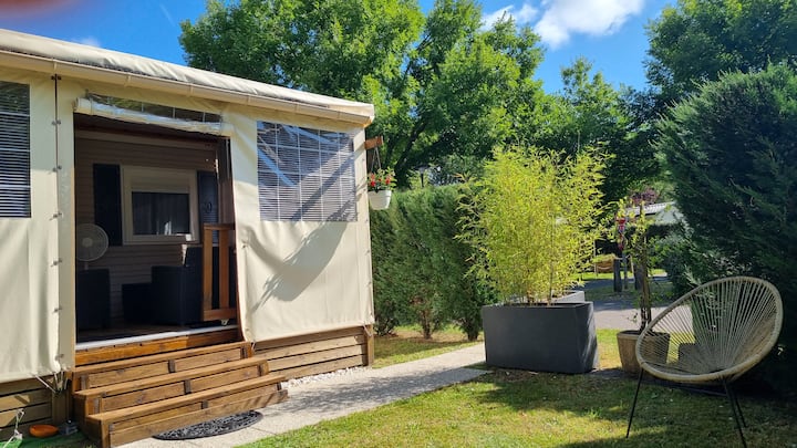 Mobil-home Prestige, Camping 4* (Lac) - Parentis-en-Born