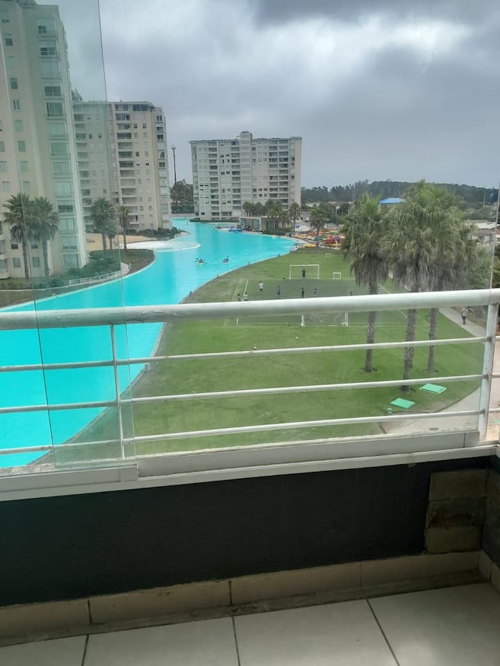 Amplio Depto. 3d 2b Laguna Vista Al Mar Algarrobo - Algarrobo