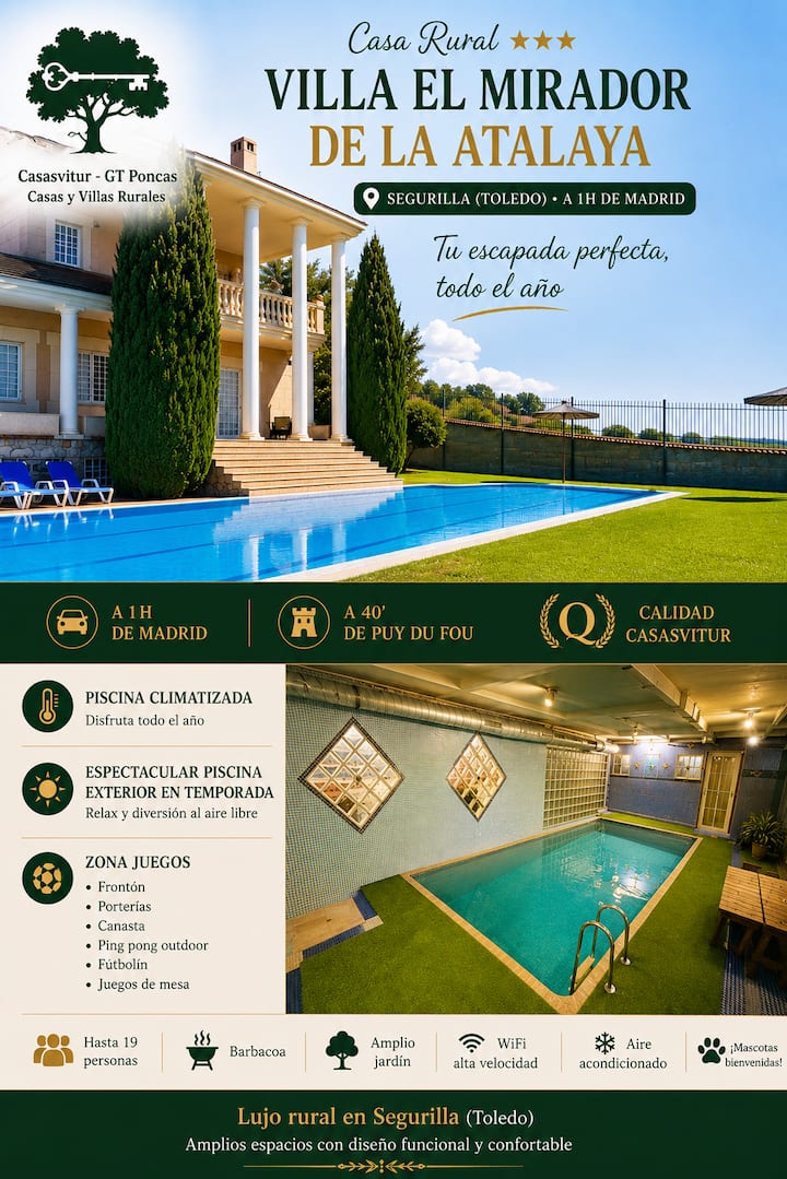 Villa Mirador De La Atalaya-casa Rural-segurilla - Talavera