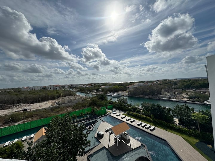 Beautiful And Modern Penthouse With A Pool - Puerto Aventuras