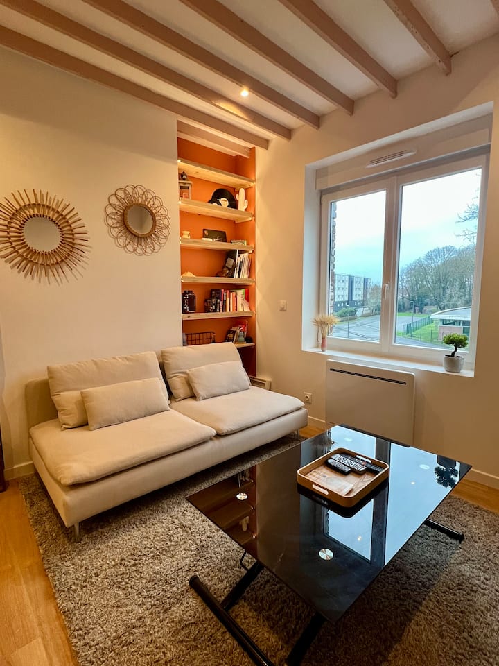 Cocon Cosy Brique Rouge Et Poutre Apparente - Seclin