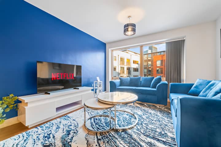 Broad Street Haven - Free Parking - Central Apt - Birmingham