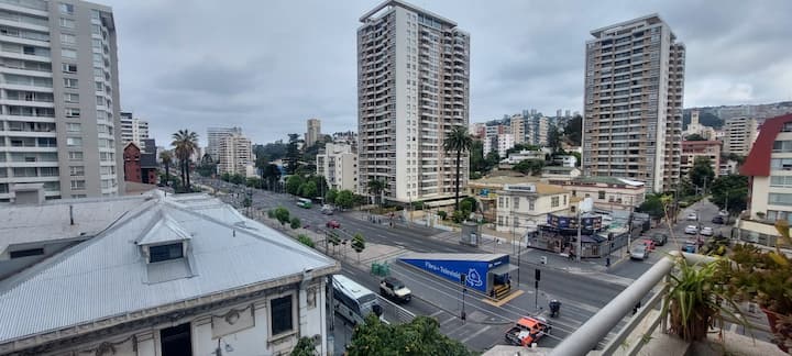 Depto. Centro De Viña, A Pasos Estación Miraramar. - Viña del Mar