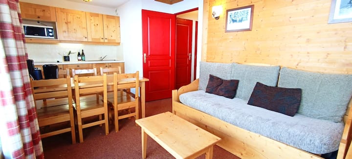 Charmant 4/6pers*vue Montagne*pieds Des Pistes*spa - Termignon
