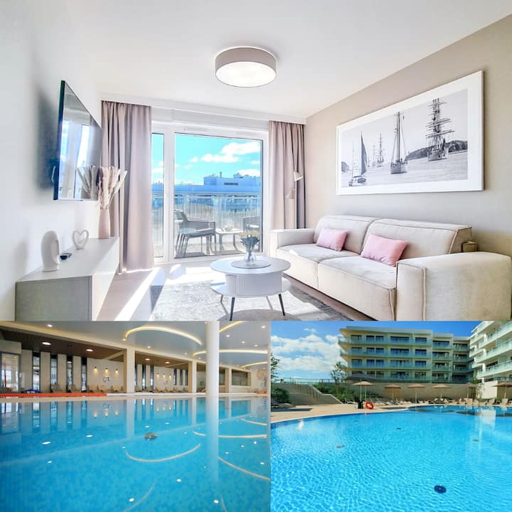 2-room Apartment-indoor & Outdoor Pool, Sauna, Gym - Kołobrzeg