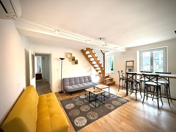 ÉLégant Duplex D'angers -5 Chambres Clim & Centre - Angers