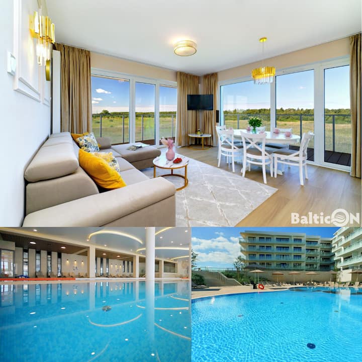 4-room Apartment-indoor & Outdoor Pool, Sauna, Gym - Kołobrzeg