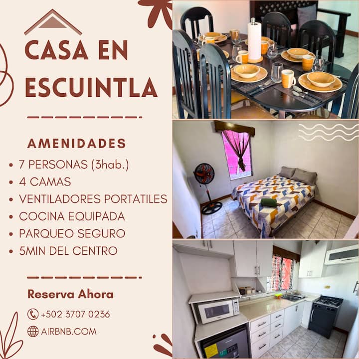 Vivienda Privada, Centrica, 5 Min Del Centro - Escuintla
