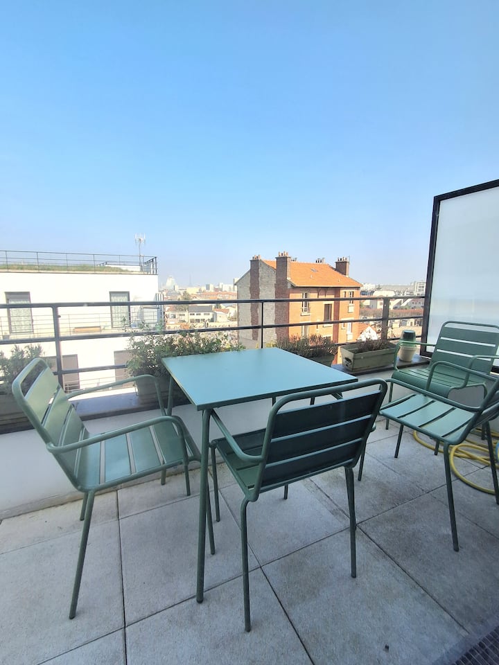 Dernier éTage 3 Pièces Terrasse Avec Vue Sur Paris - Meudon