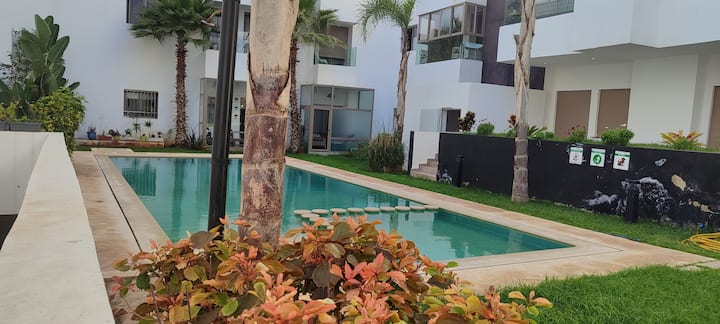 Appartement Cosy Avec Piscine Résidence Privée - Temara