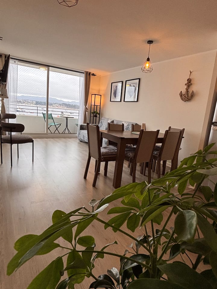 Depto. Frente Al Mar, Acceso Directo A La Playa - Quintero