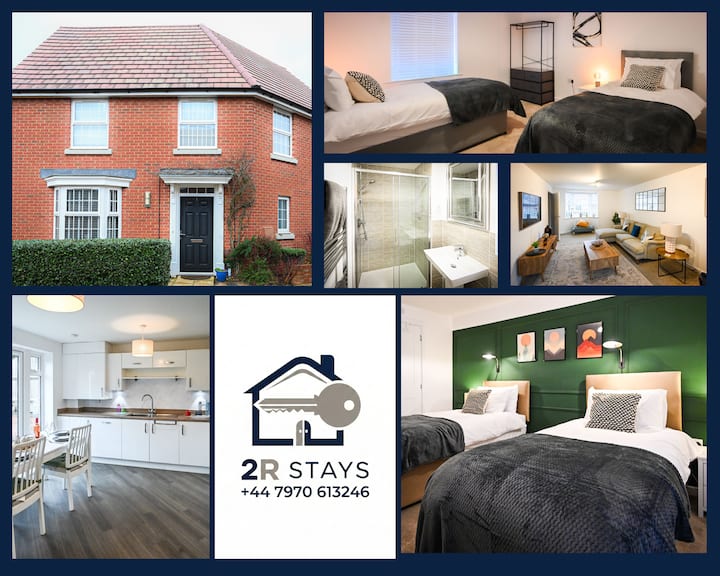 Long Stay Discounts/parking/ Fast Wifi/airport/m1 - Luton