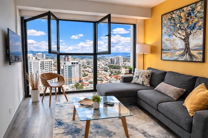 Modern 2br Skyline | Pool & Coworking | Sabana - San José