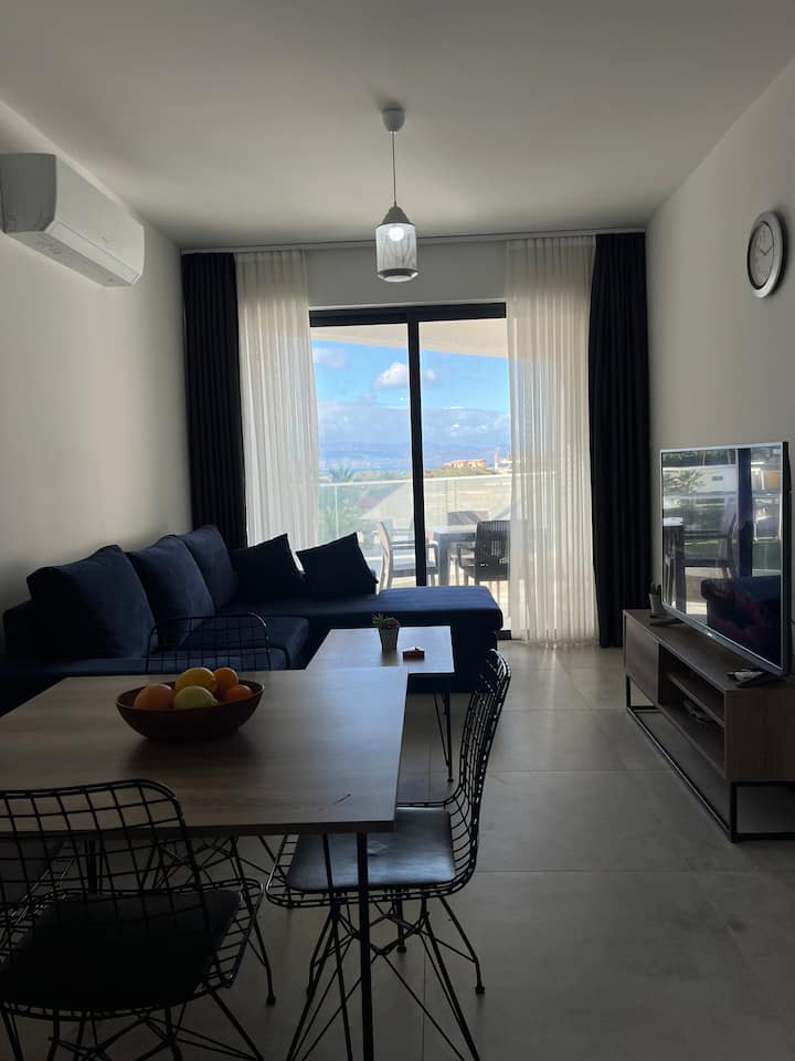 Sea View Apartment With Sunset In Aphrodite Park - Газиверан