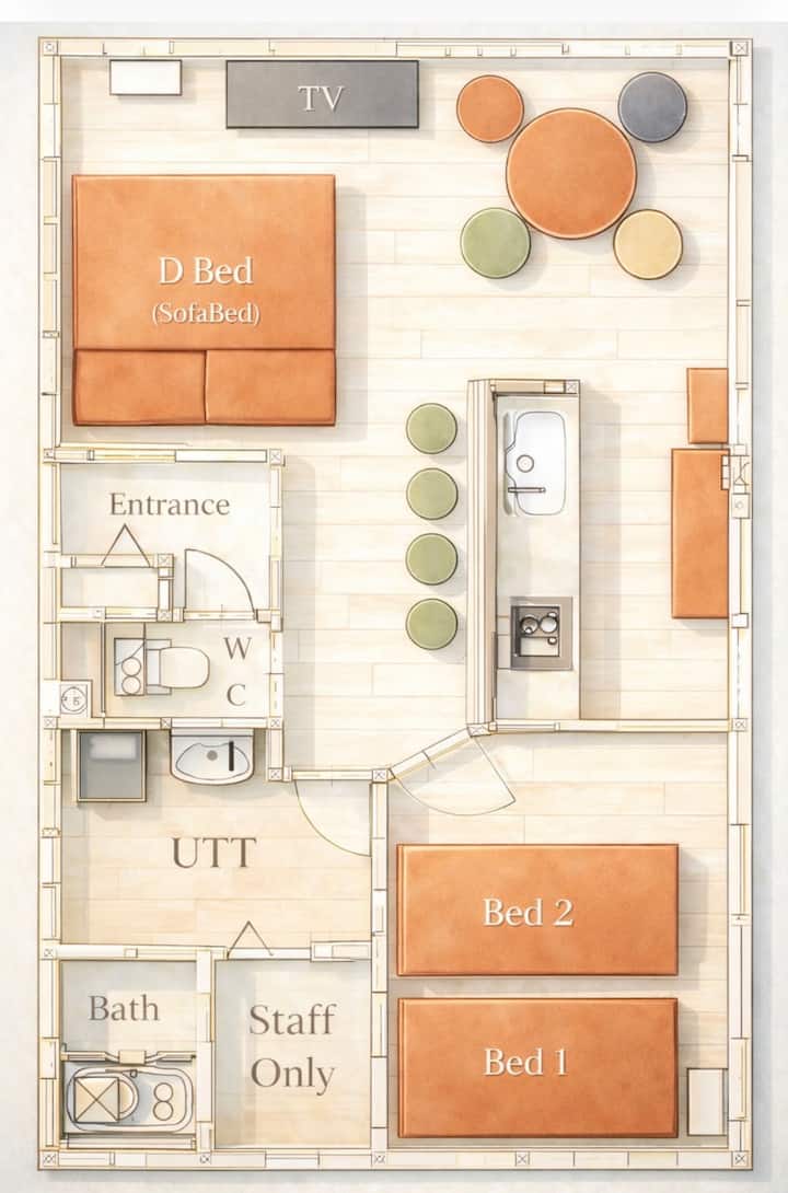 Near Sta.| 2 Min To Hachiken Sta. | Free Parking - Sapporo
