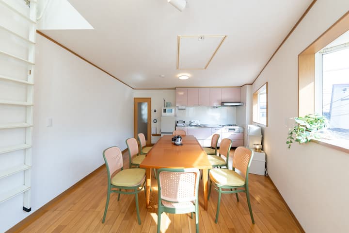 (最大8名)家族・グループ最適／片瀬江ノ島駅2分・江ノ島駅8分・ビーチ3分／海・鎌倉アクセス抜群 - Fujisawa