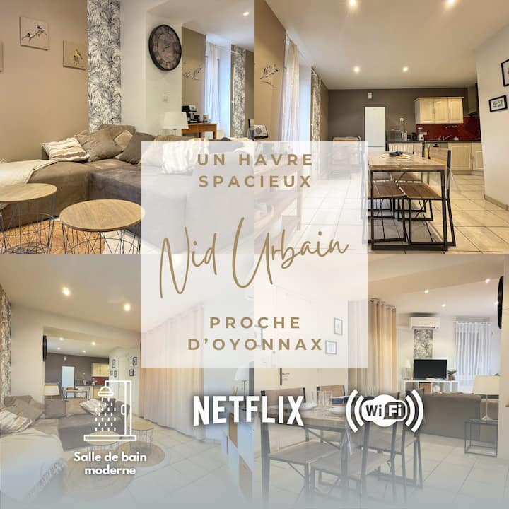 Le Nid Urbain • Cocon Moderne • Calme Et Confort - Oyonnax