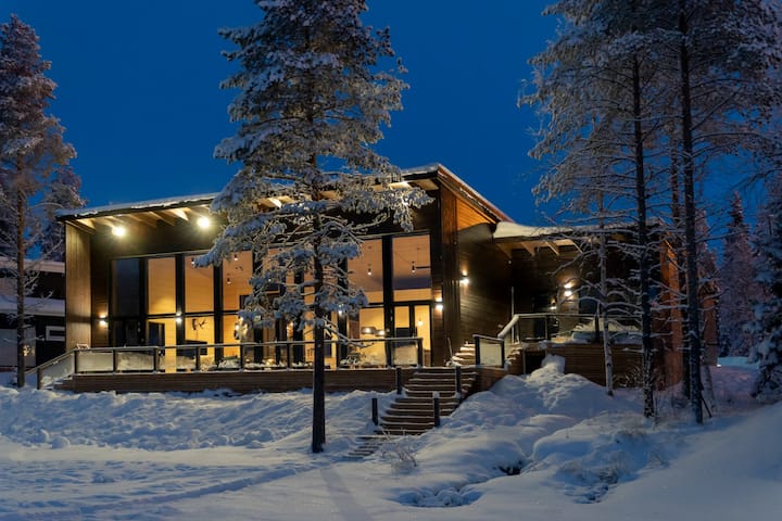 Uggo Villa | Hot Tub | Ice Swimming | 4* Skipass - Hyrynsalmi